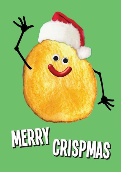 Crisps - Santa Hat - Pun - Food - Funny - Merry Crispmas | thortful