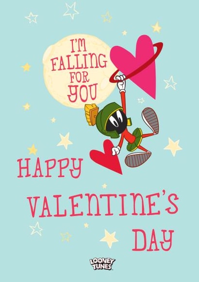Cute Valentine's Day Card - Marvin Martian - Looney Tunes - Falling for ...