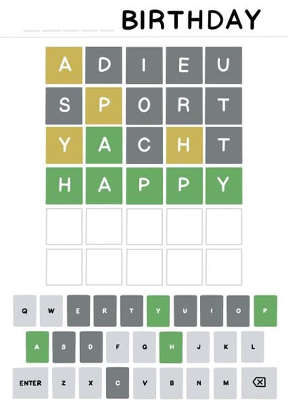 Wordle Happy Birthday Card | thortful