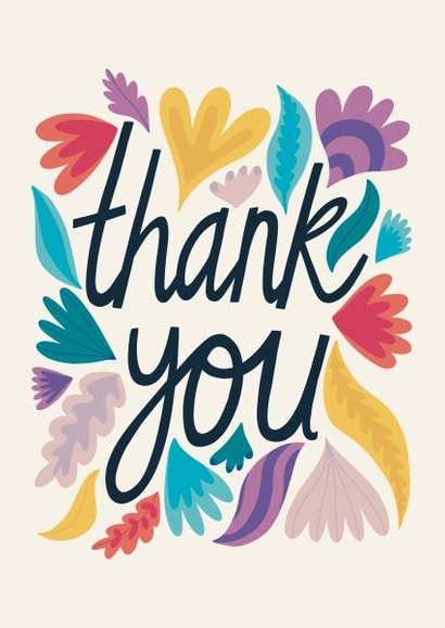 Pretty Thank You Card - Botanical - Thank You | thortful