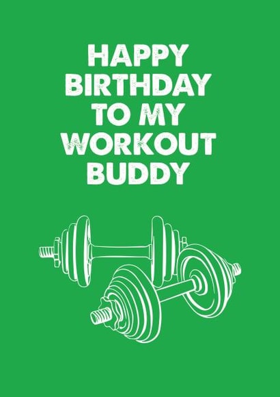 Happy Birthday Workout Buddy | thortful
