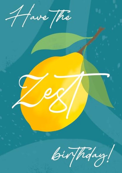 pretty summer lemon birthday card | thortful