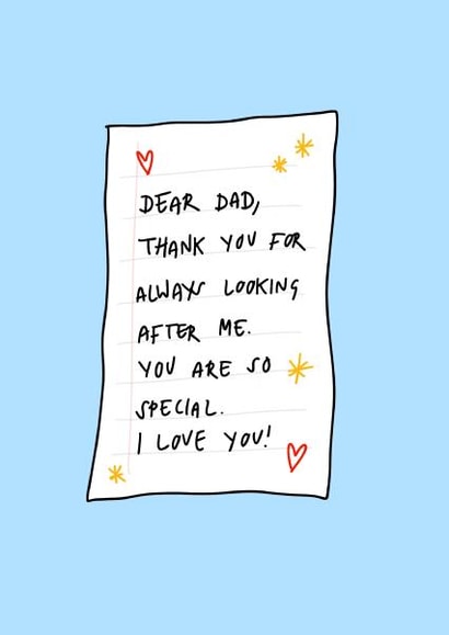 Cute card for dad - Happy Father's Day note | thortful
