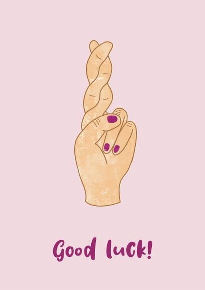 Good Luck Fingers Crossed | thortful