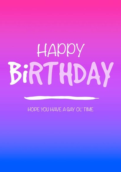 Happy Bi Birthday | thortful