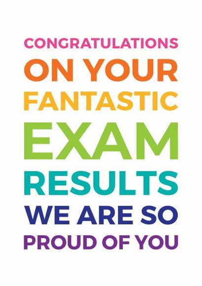 Exam Results Congratulations Card | thortful