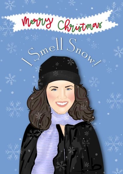 Gilmore Girls - I Smell Snow - Lorelai Christmas Card | thortful