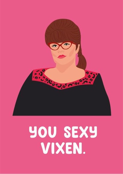 Funny The Chase Vixen Card | thortful