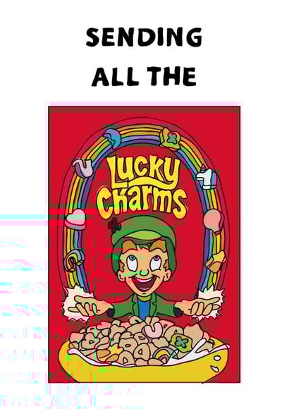 Fun Lucky Charms good luck card! | thortful