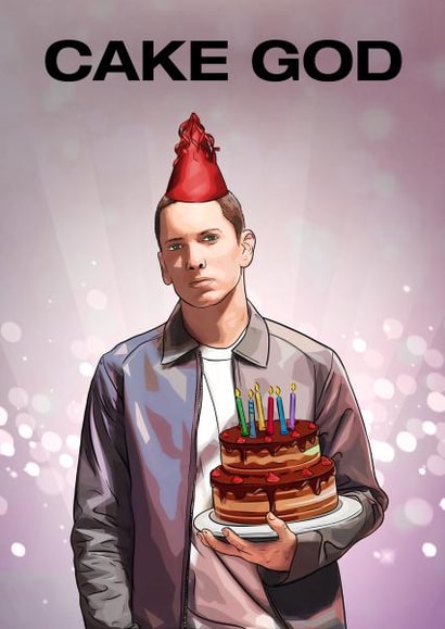 Eminem - Slim Shady - Rap God - Cake God - Funny Birthday Greetings ...