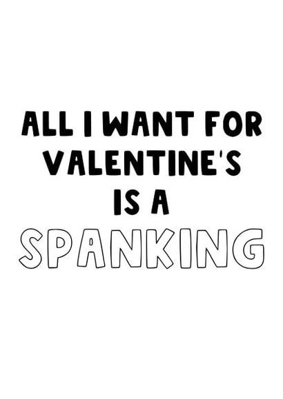 Naughty Valentine's Card for Wife - Spanking Card - Husband Card for Valentines | thortful