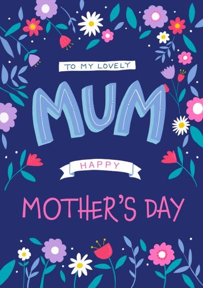 Mum - Mother's Day - Modern Bold Floral | thortful