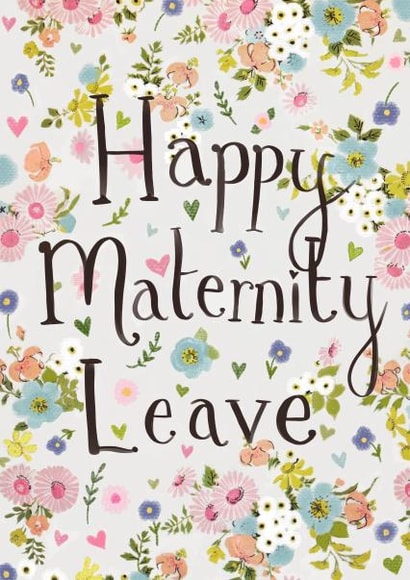 Cute Maternity Leave Card - Flowers - Pretty | thortful