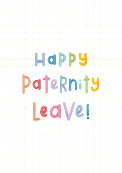Happy Paternity Leave - Dad to be card | thortful