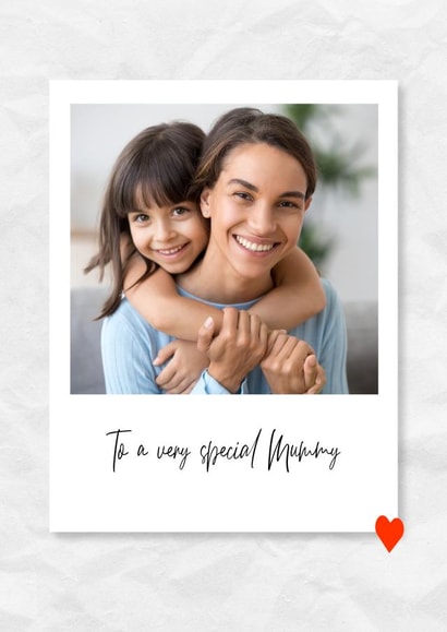 Cute Birthday Photo Card - Very Special Mummy | thortful