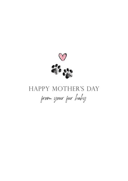 Cute Mother's Day card - from your fur baby | thortful