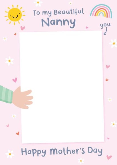 My Beautiful Nanny Mother's Day Card - Drawing of Nan | thortful