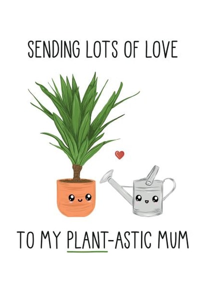 Cute Mother's Day/ Birthday card for mum - plants | thortful