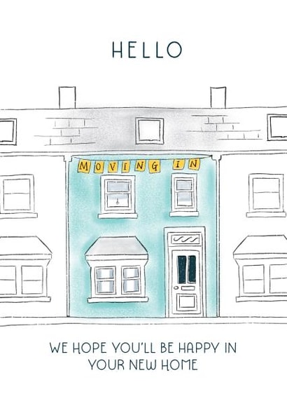 Cute moving in card for neighbours to send to a new occupant. | thortful