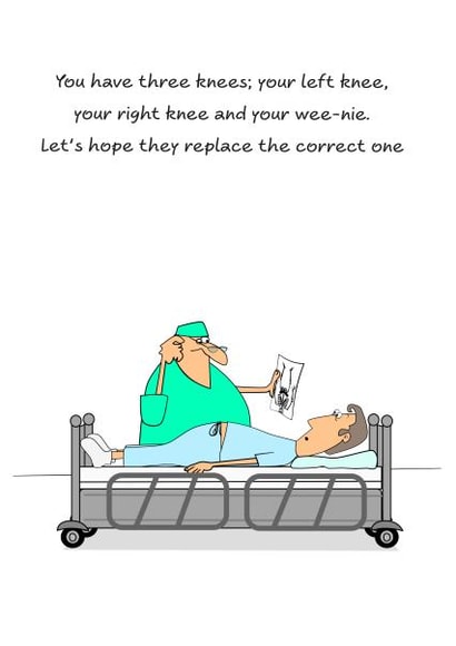 Funny Get Well Card - Knee Replacement Operation | thortful