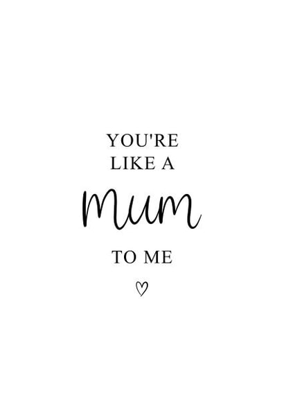 Cute Mother's Day Card - You're Like A Mum To Me | thortful