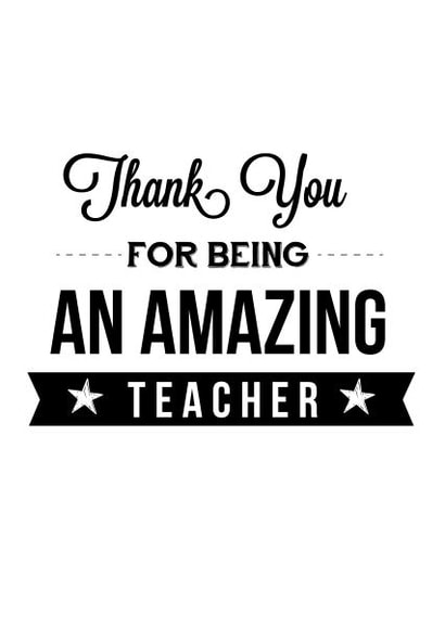 Thank you for being an amazing teacher | thortful