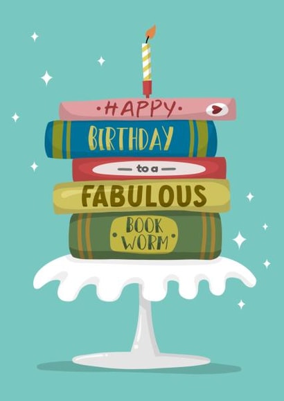 Funny Birthday Card - Bookworms Are So Easy To Buy Gifts For - Book ...