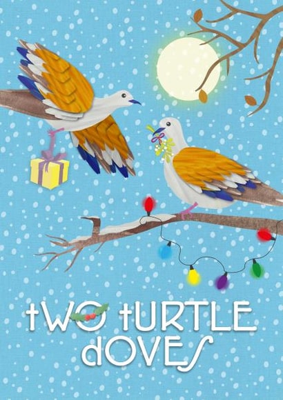 12 Days of Christmas Two Turtle Doves Card | thortful