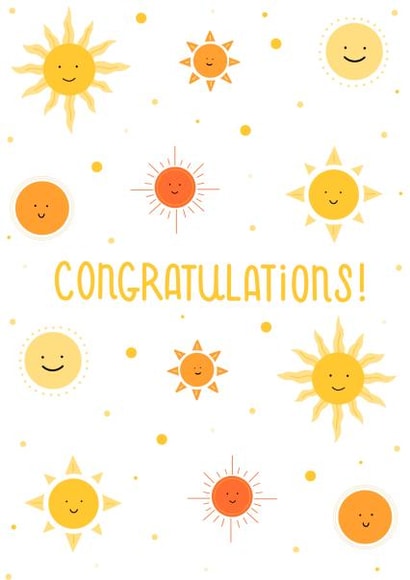 Cute congratulations card, send a sunny smile! | thortful