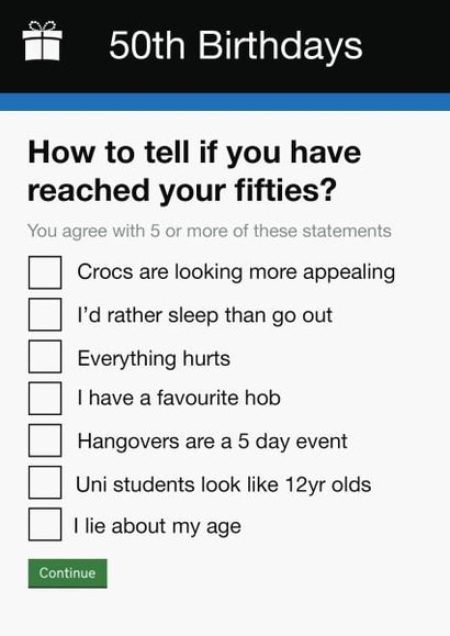 Funny 50th Birthday Card | Cheeky Questions | thortful