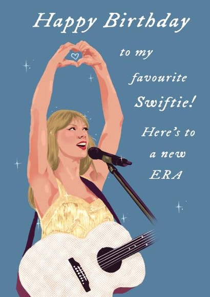 Cute Birthday Card - Favourite Swiftie - Taylor Swift | thortful