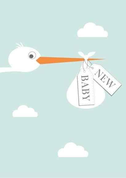 New Baby Congratulations Stork Card | thortful