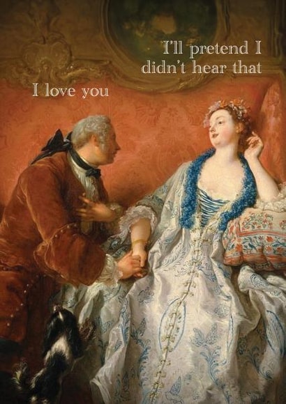 Renaissance Inspired Funny Birthday Or Valentine's Day Card | thortful