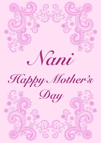 Indian themed Nani Mother's Day Card | thortful