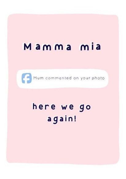 Facebook Mum Mother's Day card | thortful