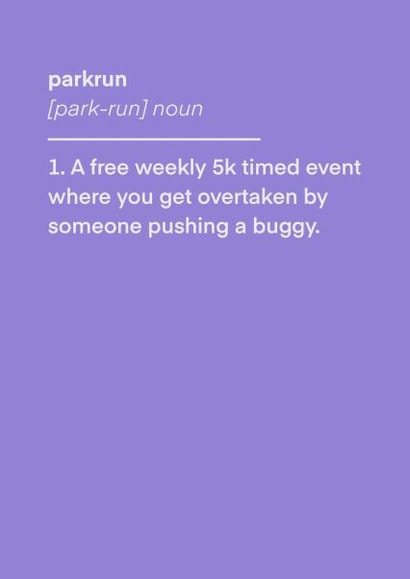 Funny Parkrun Card - 5K | thortful