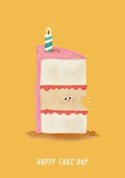 Cute Birthday Card – Happy Cake Day | thortful