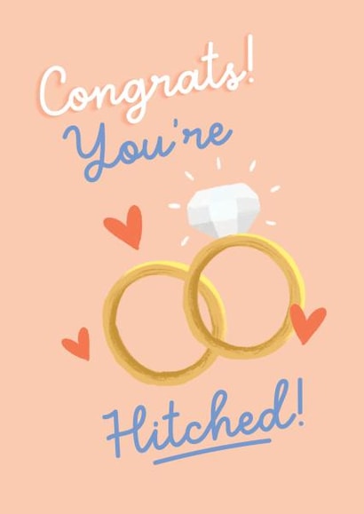 Congrats! You're Hitched! - Card For Newlyweds | thortful