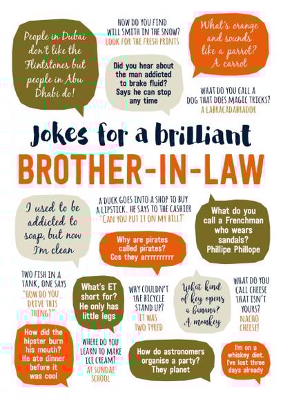 Funny Birthday Card - Brother in Law - Brilliant Jokes | thortful