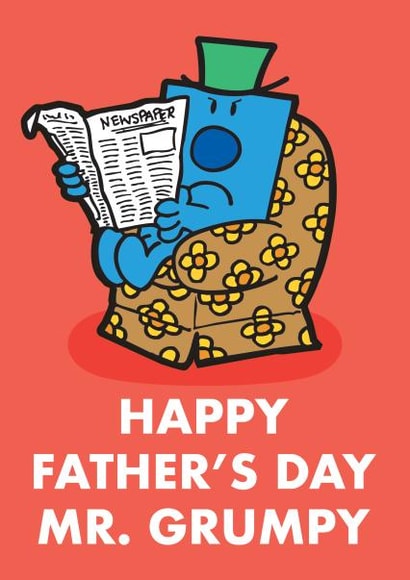 Funny Father's Day Card - Mr Men - Mr. Grumpy | thortful