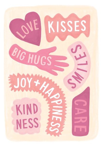 Cute Love Language Card - Friendship - Arty | thortful