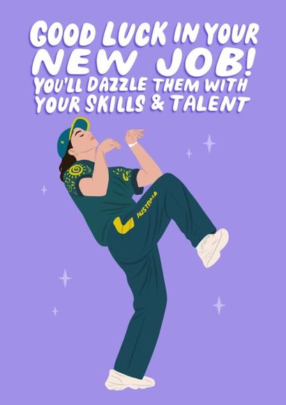 Funny New Job Card - Australian Breakdancer - Olympics | thortful