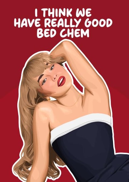 Naughty Valentine's Day Card - Sabrina Carpenter - Bed Chem | thortful