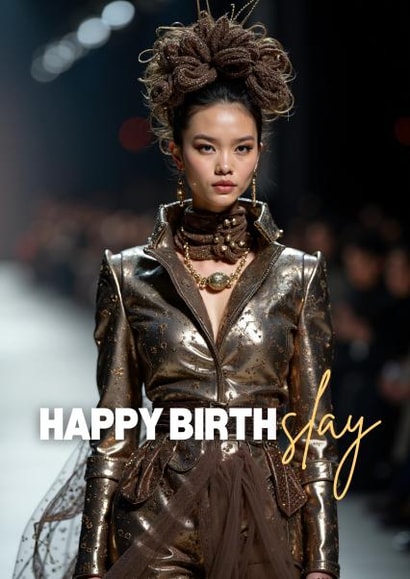Personalised Birthday Card for Her – Fashion Slay | thortful