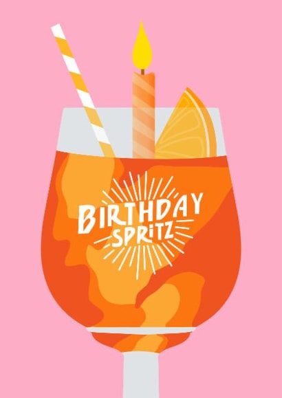 Fun Birthday Card - Aperol Spritz - For Her | thortful