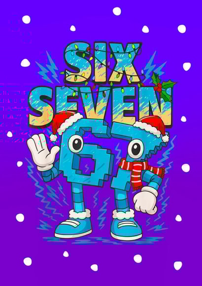 Funny Christmas Card - Six Seven - Italian Brainrot | thortful