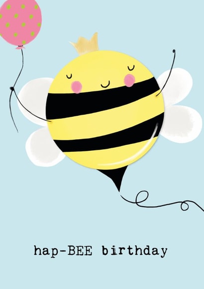 Cute Birthday Card - Bee - For Her | thortful