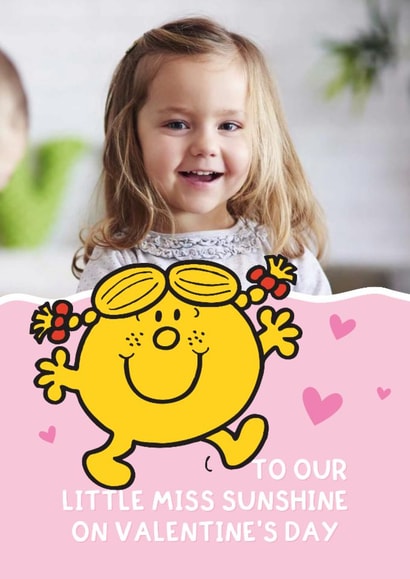 Cute Valentine's Photo Card - Mr. Men - Little Miss Sunshine | thortful