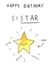 Cute Birthday Card - Sistar Pun - For Sister - You Shine Dazzle Twinkle ...
