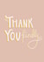 typography traditional Thank You Card 20350 | thortful